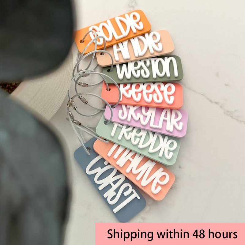 Backpack name keychain, 3d name keychain – Giftsidear