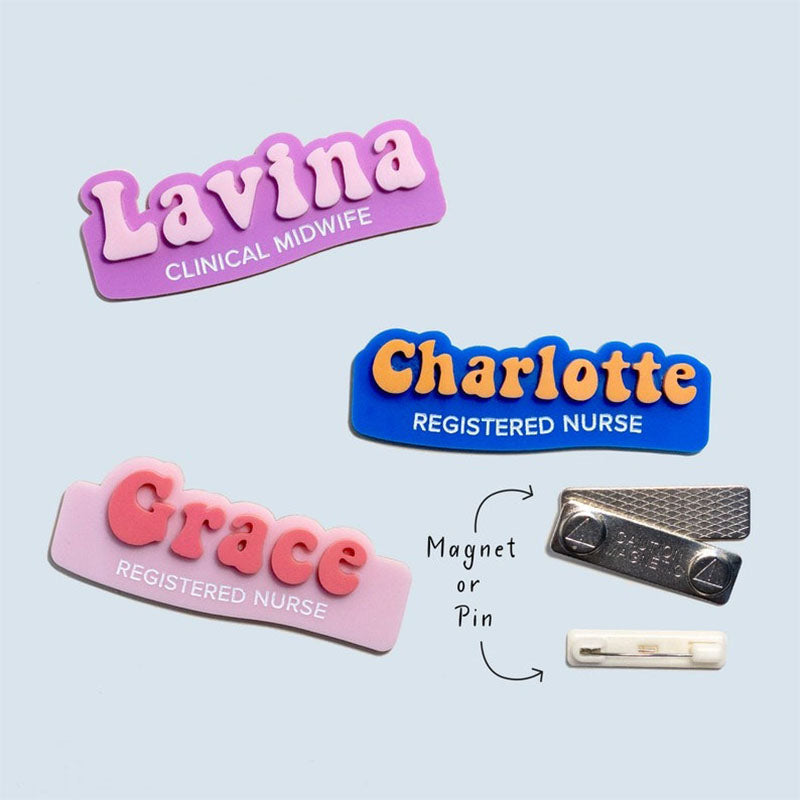 Personalised Work Name Badge | Custom Occupation Tag – Giftsidear