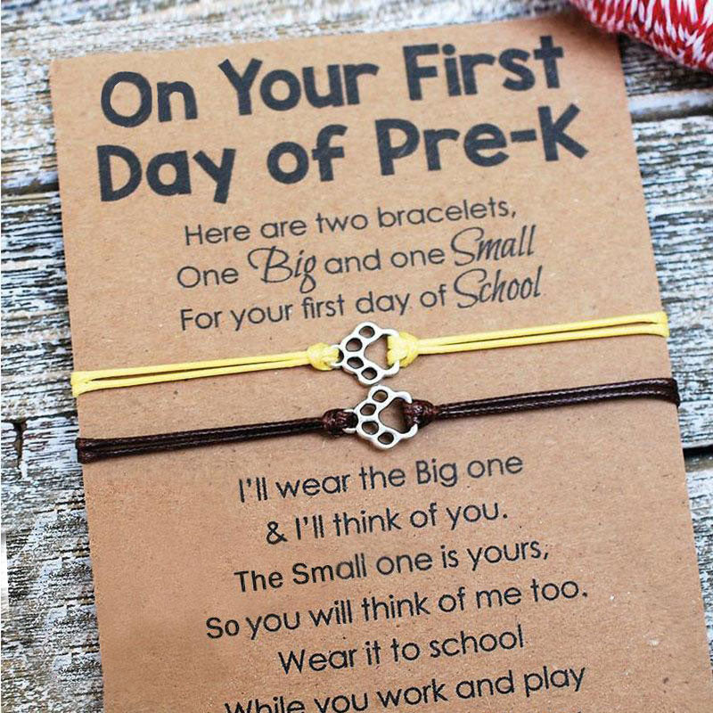 Back to School Bracelet, First Day of School First Day of Kindergarten ...