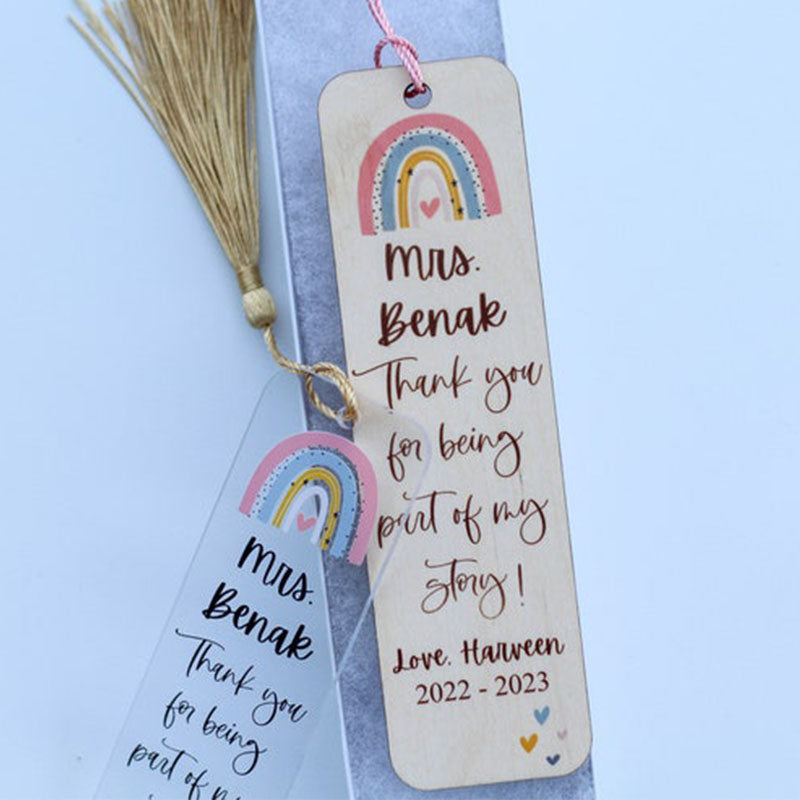Teacher Thank you Bookmarks, Teacher Appreciation Gift – Giftsidear