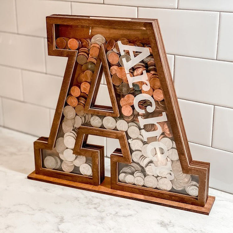 Personalized Name Letter Bank, Custom Name Piggy Bank for Kids – Giftsidear