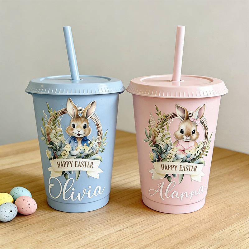 personalised Easter cold cup/ Easter bunny cold cup/16oz cold cup ...