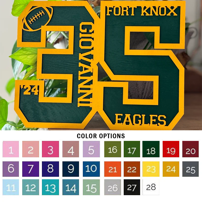 Custom Senior/Athlete Number – Giftsidear