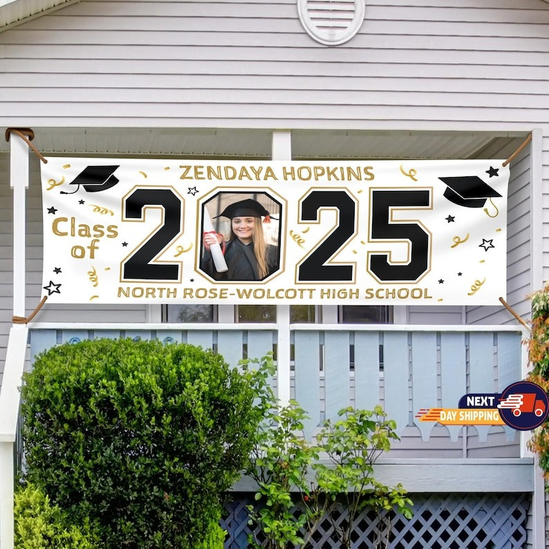 Personalized Graduation Banner, Graduation Announcement – Giftsidear