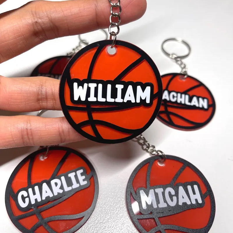Personalised Basketball keyrings – Giftsidear