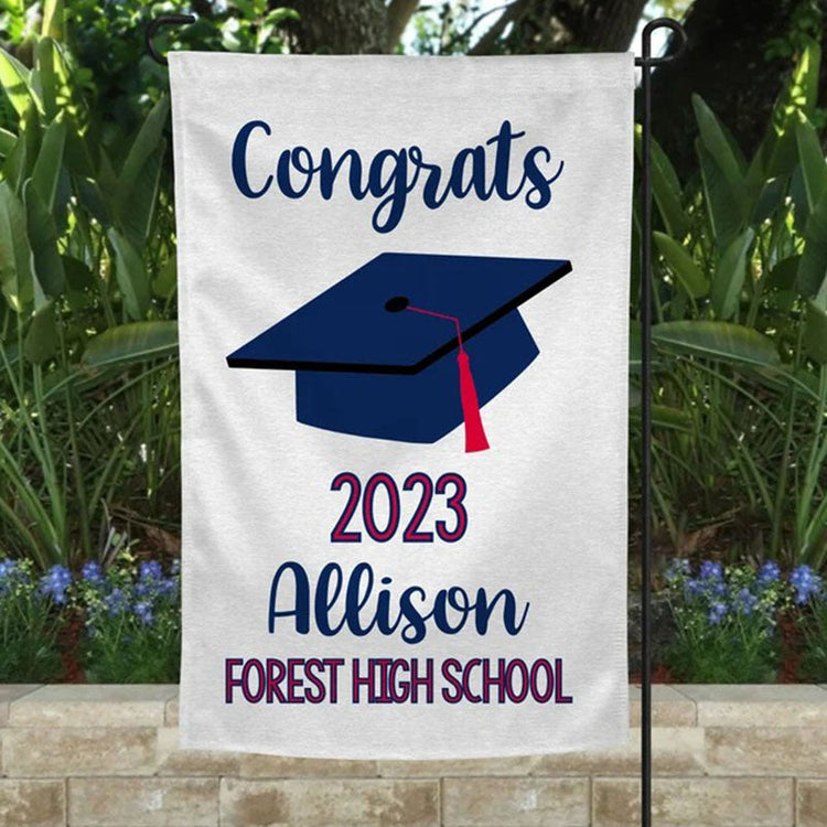 Graduation Flag Personalized, College Graduation Yard Sign Personalized ...
