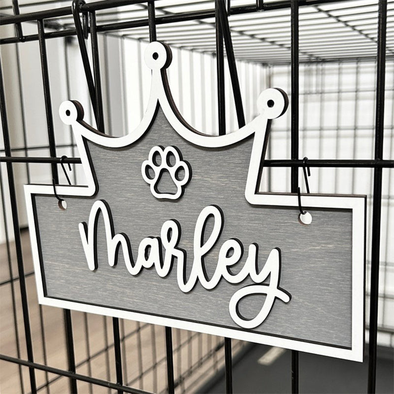 Personalized Crate Sign, Custom Dog Decor – Giftsidear