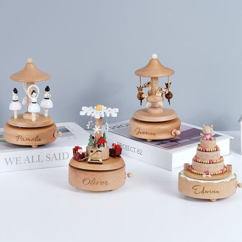 Personalized Wooden Handmade Music Box – Giftsidear