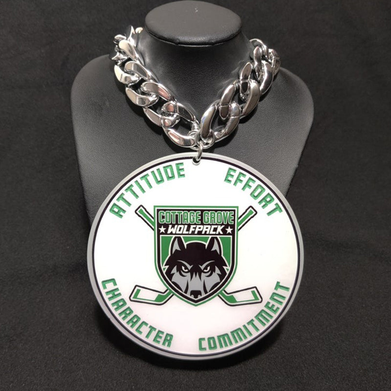 Customizable Medallion Champ Chain Trophy w/ 30in adjustable Bling ...