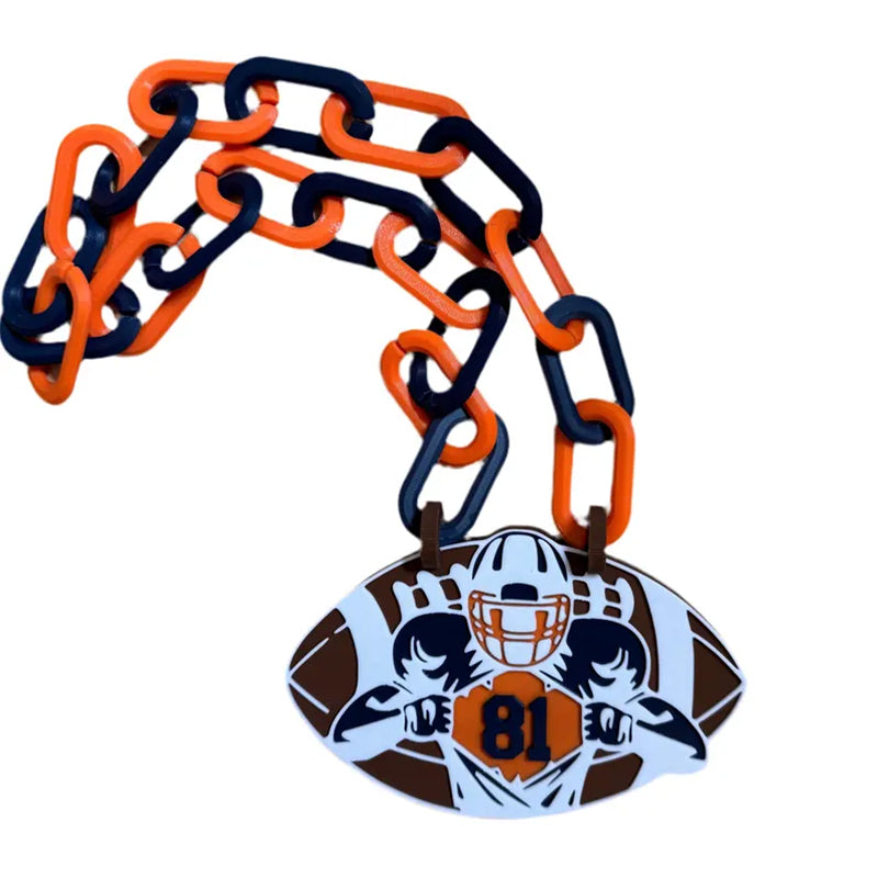 Football Chain , Football Player , Custom Football Number – Giftsidear