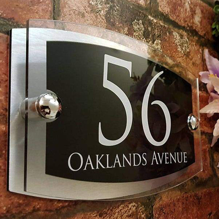 Acrylic House signs Door Number Personalised Door Signs – Giftsidear