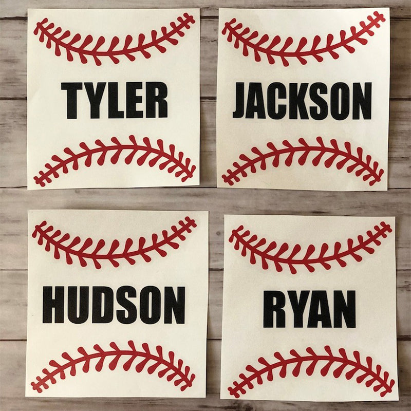 Personalized Baseball Softball Soccer Football Cheer Number Sticker ...