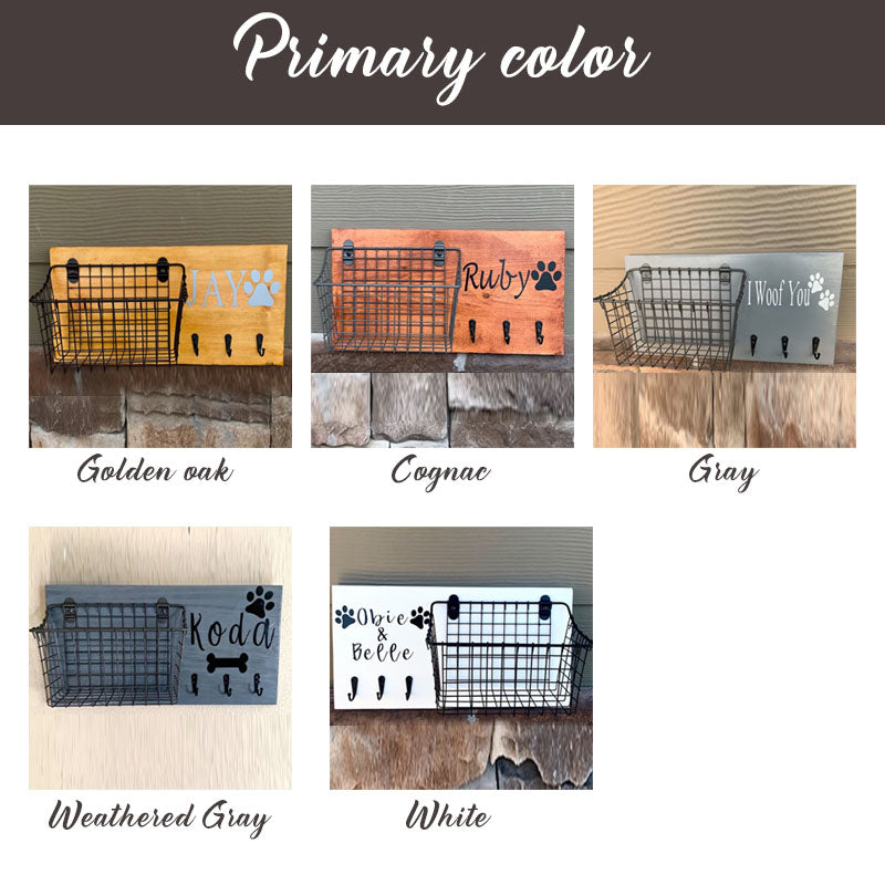 Pet Parents Personalized Wooden Dog Leash Holder Sign – Giftsidear