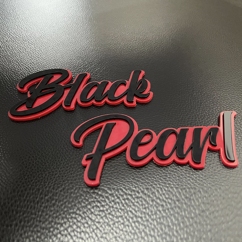 Custom Cursive Font Car Emblem - Custom Colors – Giftsidear