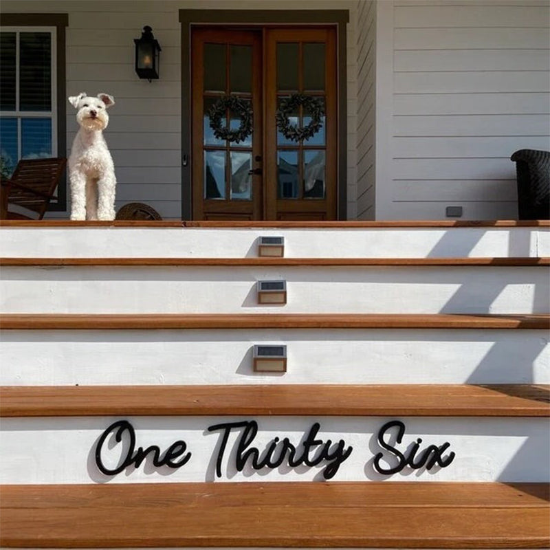 Longhand Cursive House Numbers: Regular Size – Giftsidear