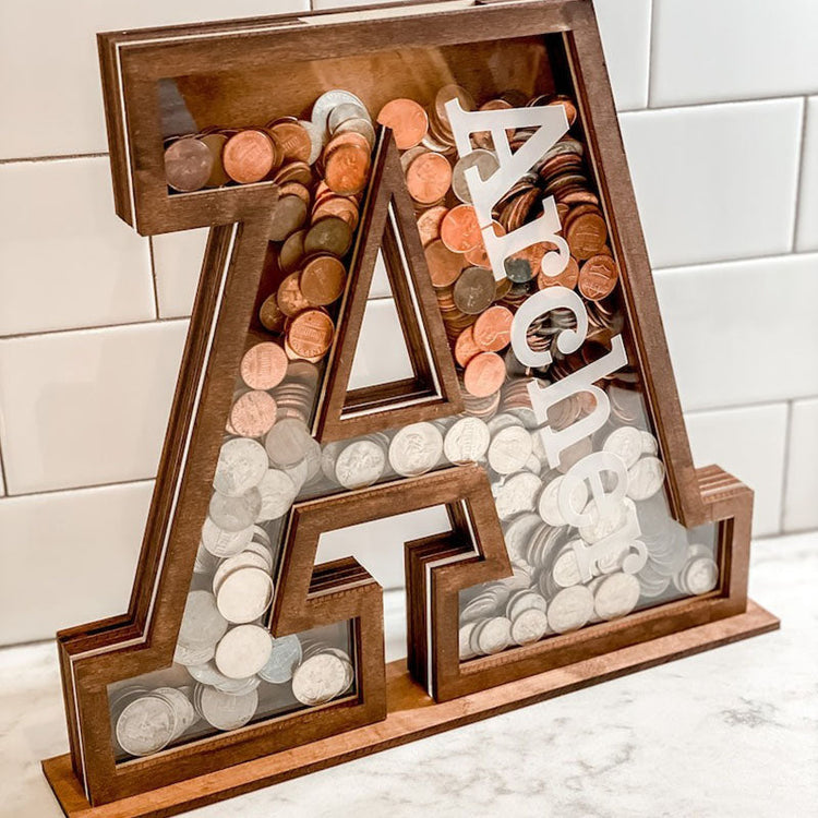 Personalized Name Letter Bank, Custom Name Piggy Bank for Kids – Giftsidear