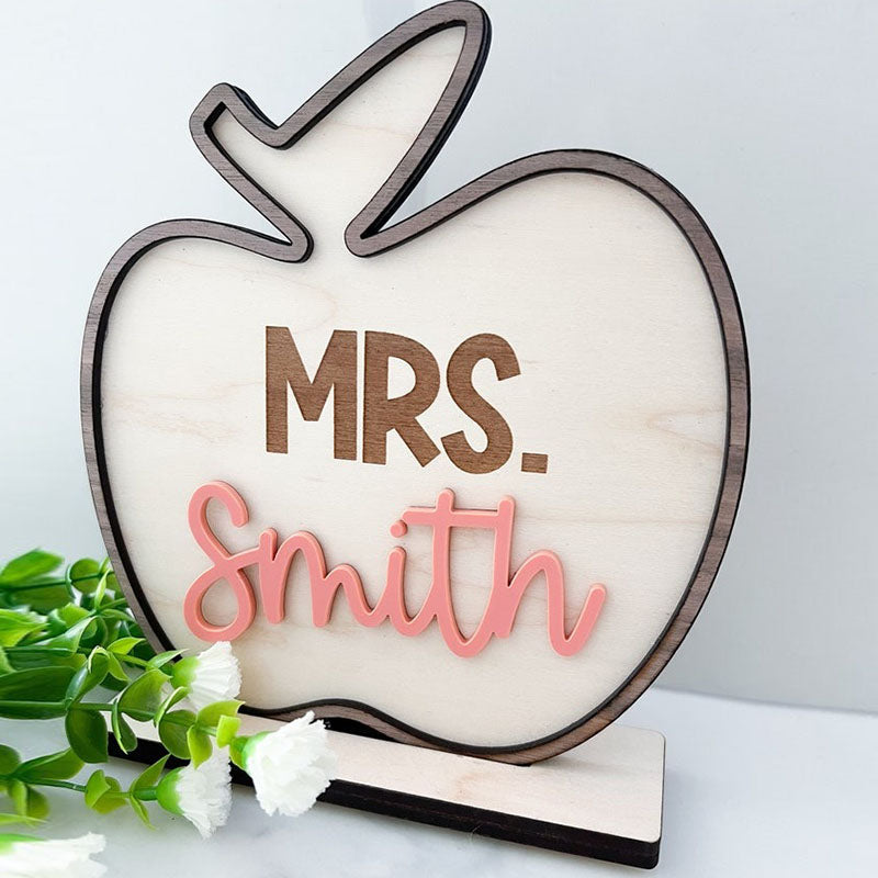 Personalized Teacher Sign, Teacher Desk Sign, Custom Teacher Gift ...