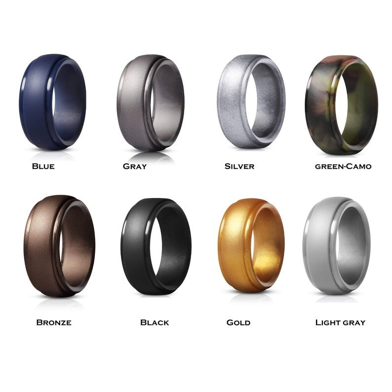 Personalized Silicone Ring for Men with Custom Silicone Ring – Giftsidear