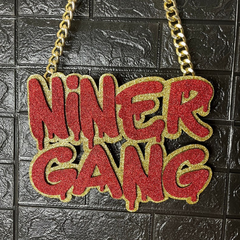 49er Niner Gang Niner Empire Wooden Chains Bling chain – Giftsidear