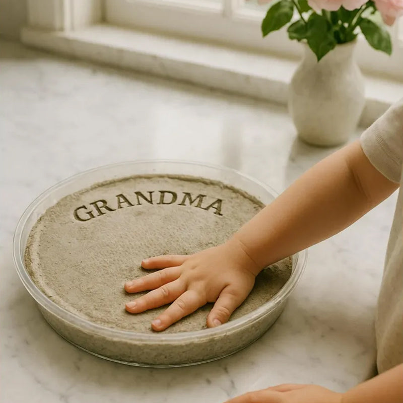 DIY Personalized Garden Stone Kit, Handprint Garden Stone – Giftsidear