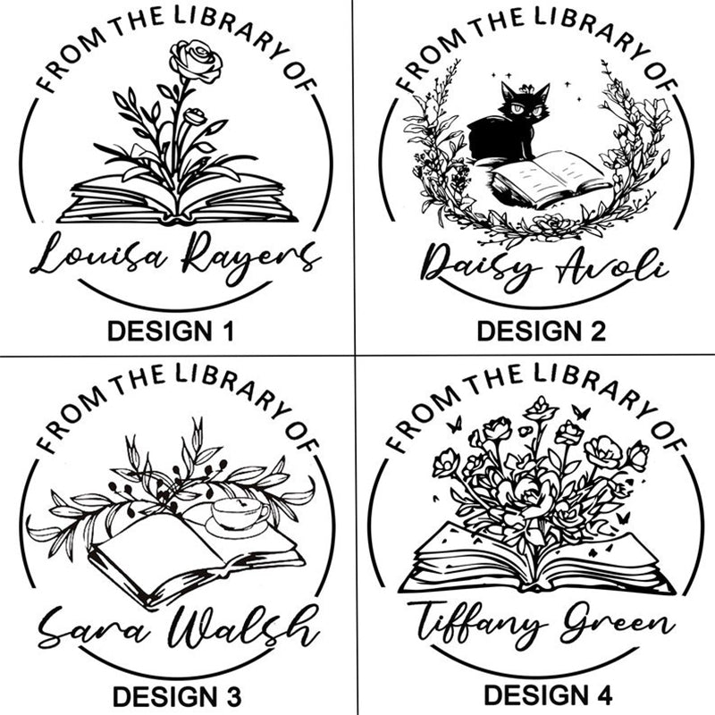 Personalized library stamp Self Inking Library Stamp – Giftsidear