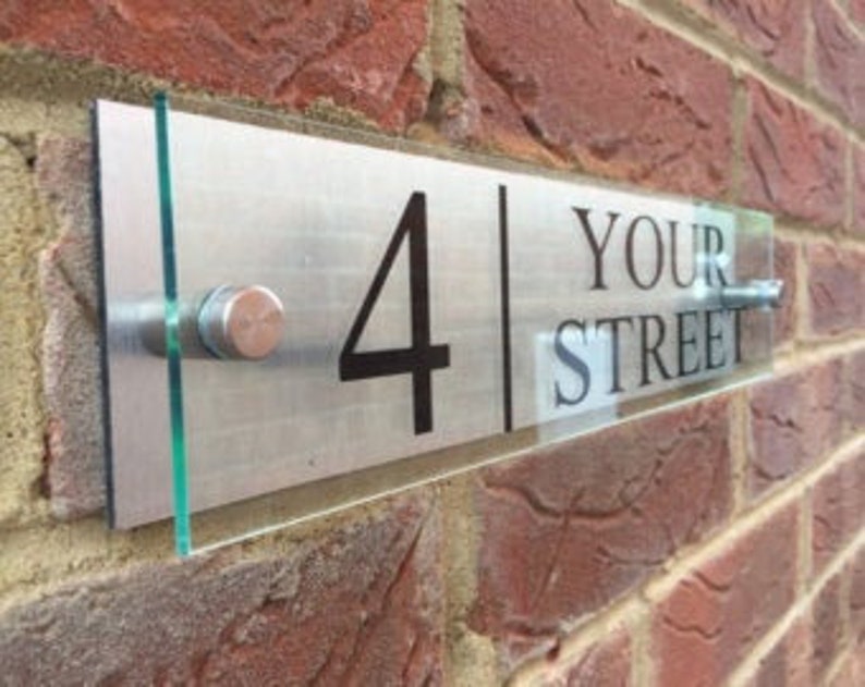 Large House Door Sign, Personalised House Sign, Acrylic House Sign ...