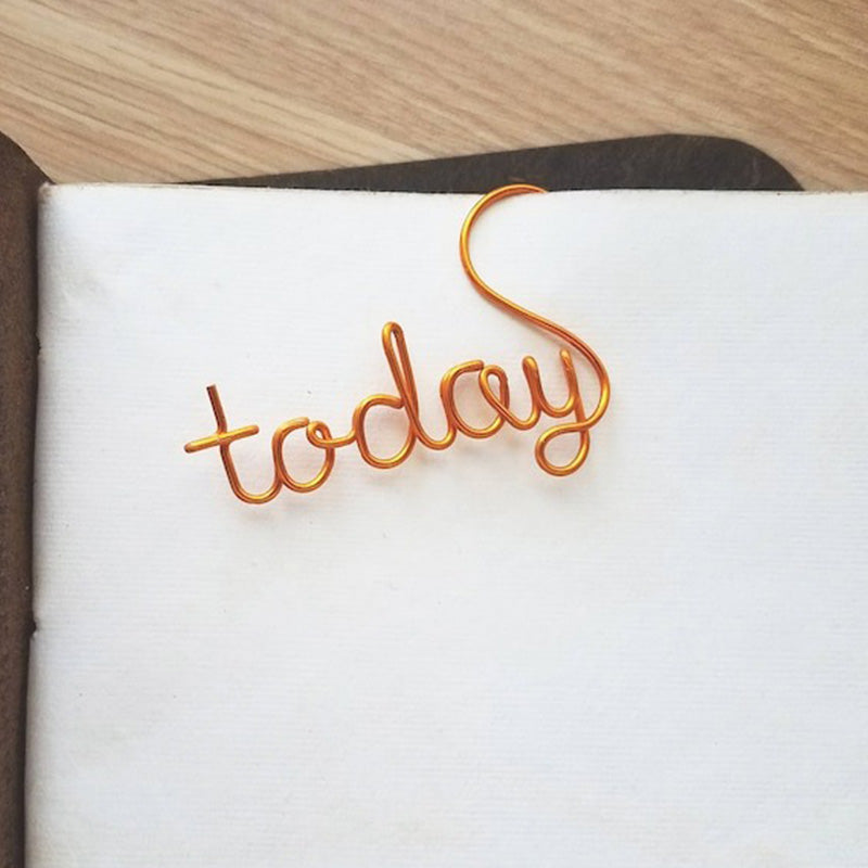 Wire Today Planner Clip - Personalized Planner Marker - Page Marker ...