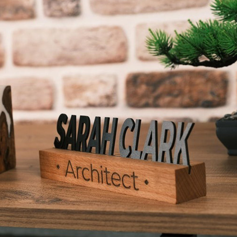 Personalized Wooden Name Plate – Giftsidear