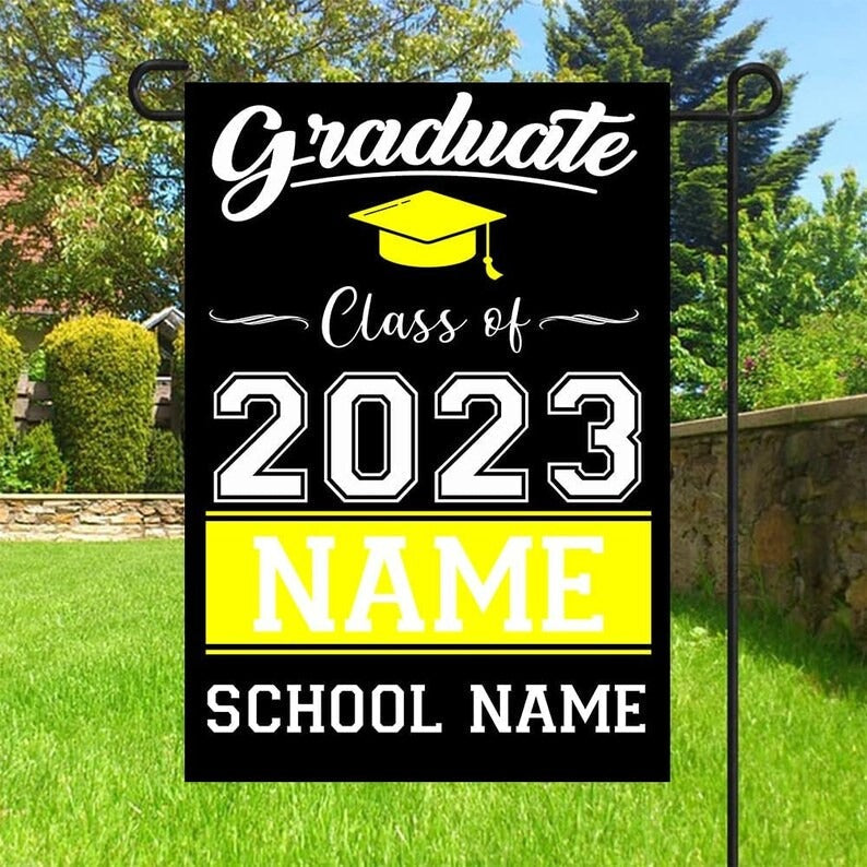 Personalized Graduation Double-sided Flag Custom College Flag, College ...