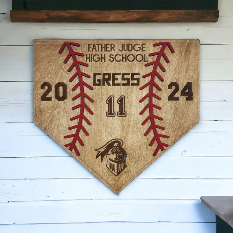 Custom Baseball Senior Night Wood Plaque, Player Trophy – Giftsidear