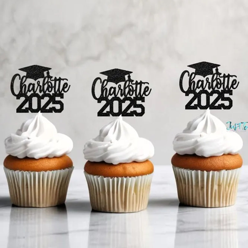 Graduation Topper 2025, 2025 Cupcake Toppers, Graduation Cupcake ...