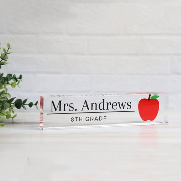 Personalized Teacher Desk Name Plate - Teacher gift, Teacher ...